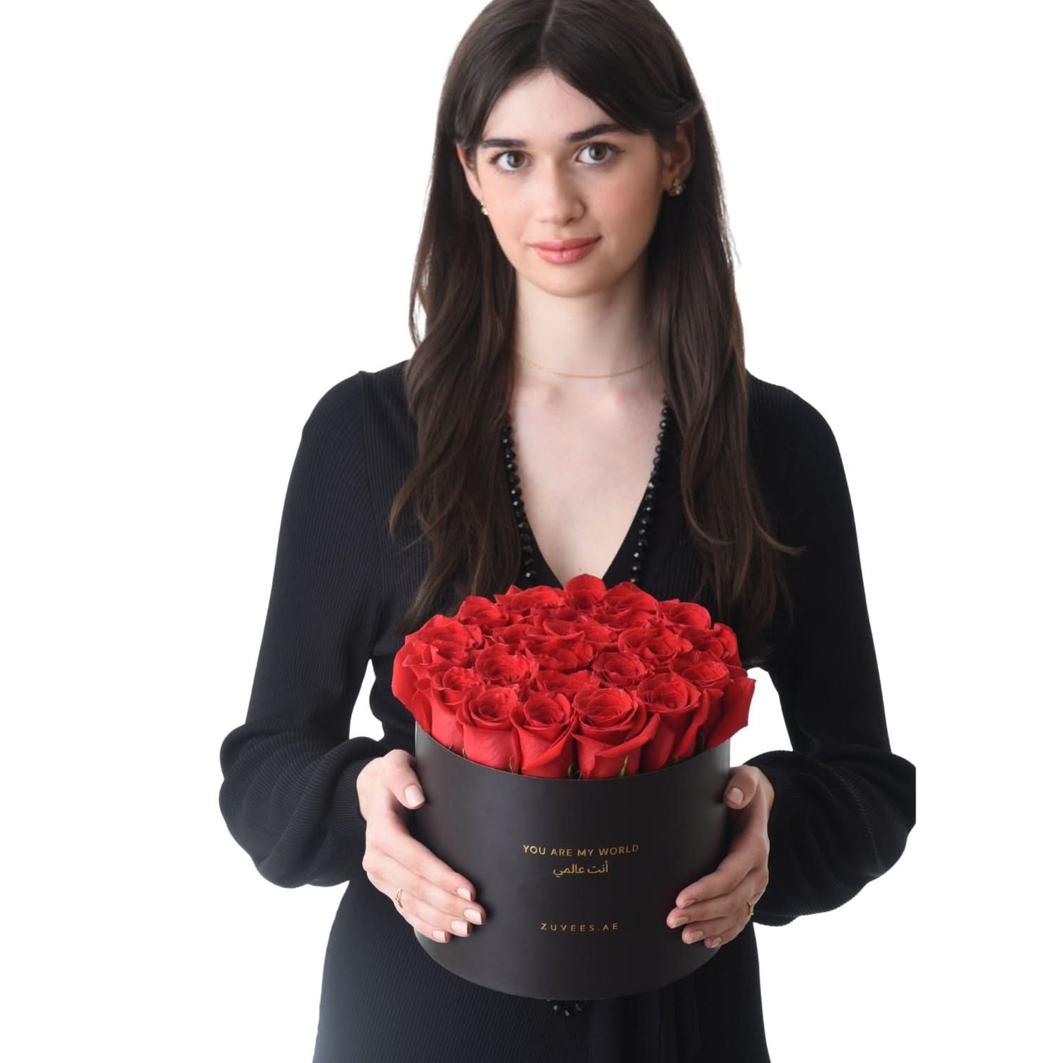 The Deep Red Hour You Are My World Box Cake Combo | ZUVEES – Zuvees.ae